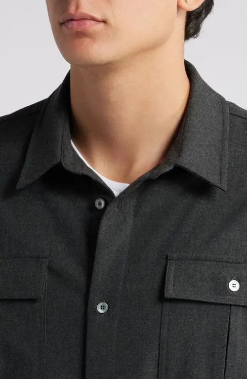 FRAME Classic Stretch Flannel Button-up Shirt