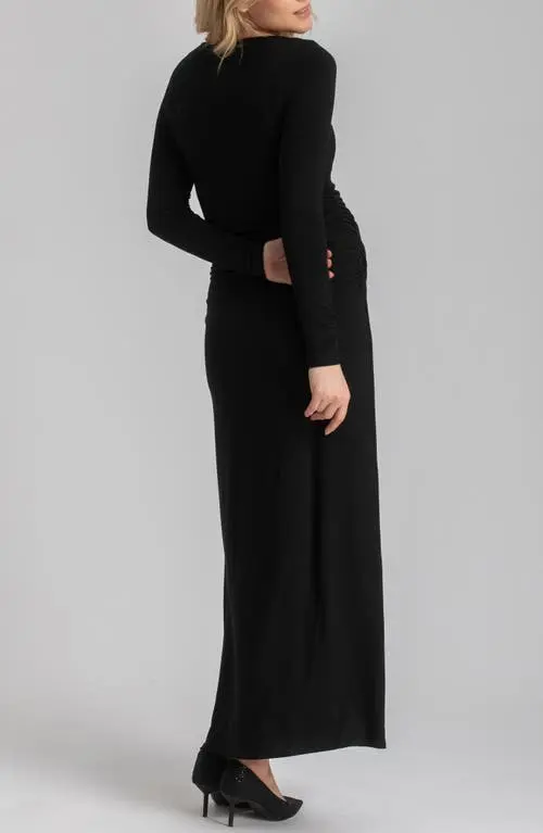 chinese dress ladies James Perse Melange Jersey Long Sleeve Dress
