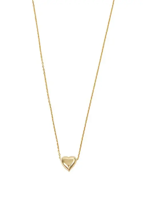 Argento Vivo Heart Pendant Necklace - Gold