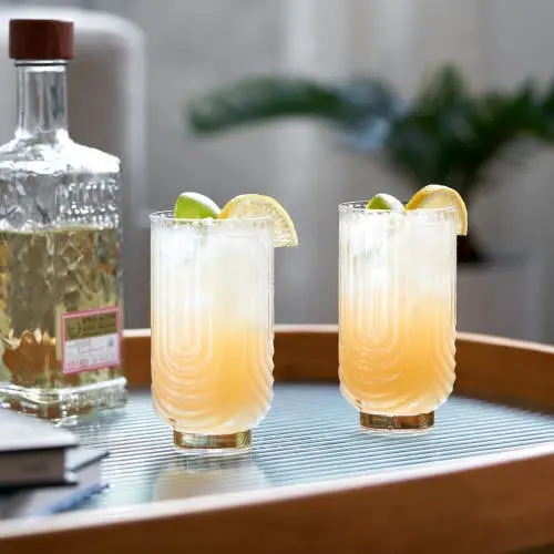 VISKI Deco Gatsby Highball Glasses Set Of 2