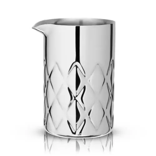VISKI Admiral Double Walled Mixing Glass In In Stainless Steel - Silver