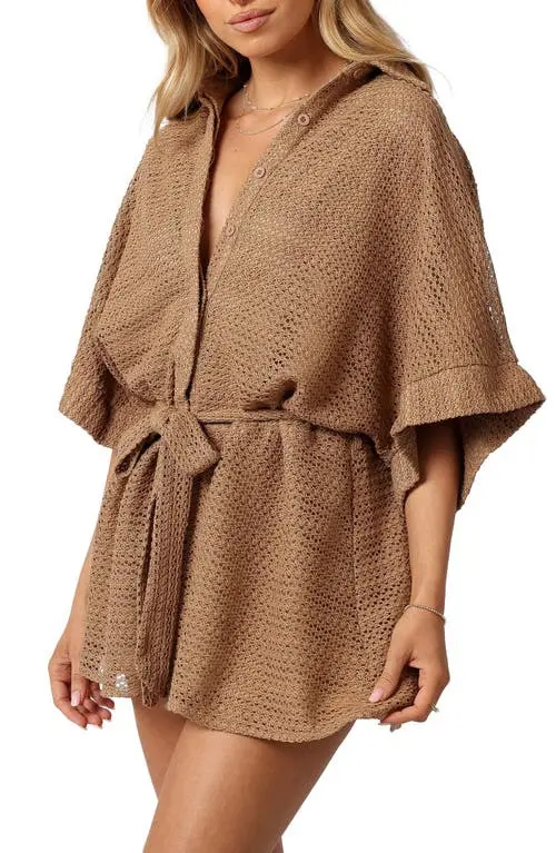 PETAL & PUP Culpo Open Stitch Cotton Romper