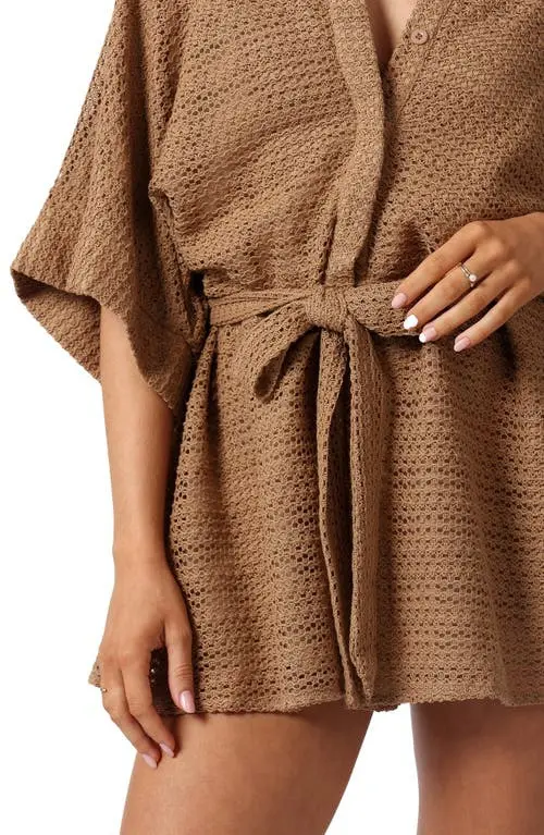 PETAL & PUP Culpo Open Stitch Cotton Romper