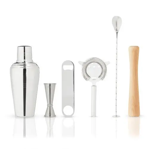 VISKI 7-piece Travel Barware Set In Stainless Steel