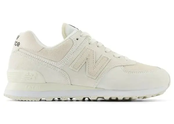NEW BALANCE 574 Suede Sneakers - Sea Salt/linen
