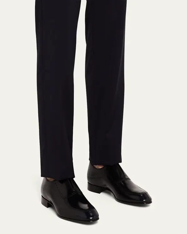 CHRISTIAN LOUBOUTIN Lafitte Spike Leather Oxfords