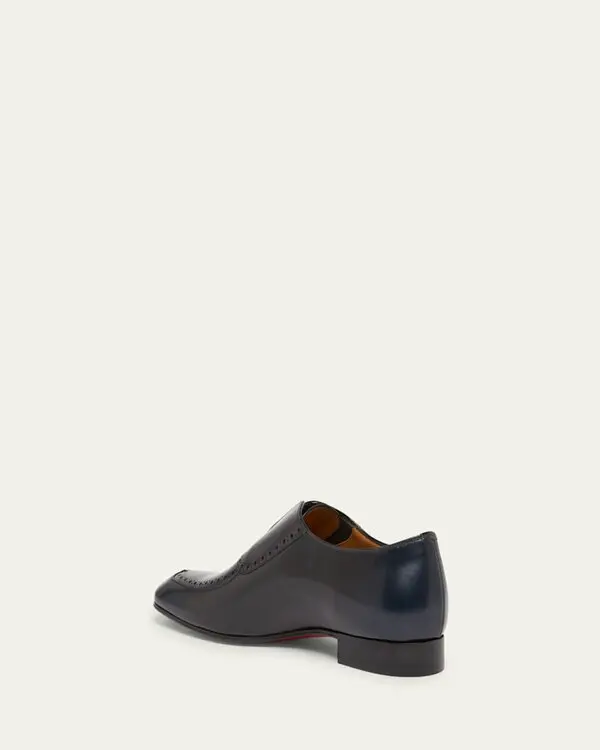 CHRISTIAN LOUBOUTIN Lafitte Spike Leather Oxfords