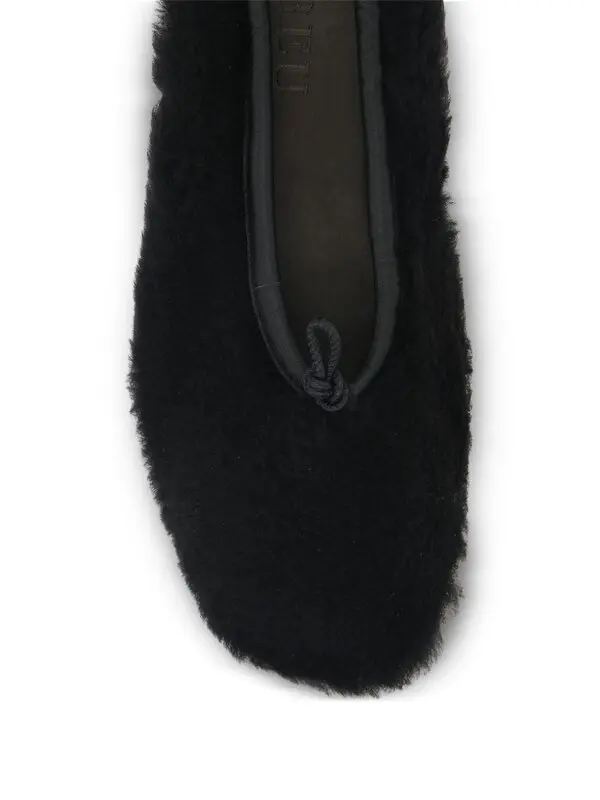 Hereu Faux-shearling Ballerina Shoes