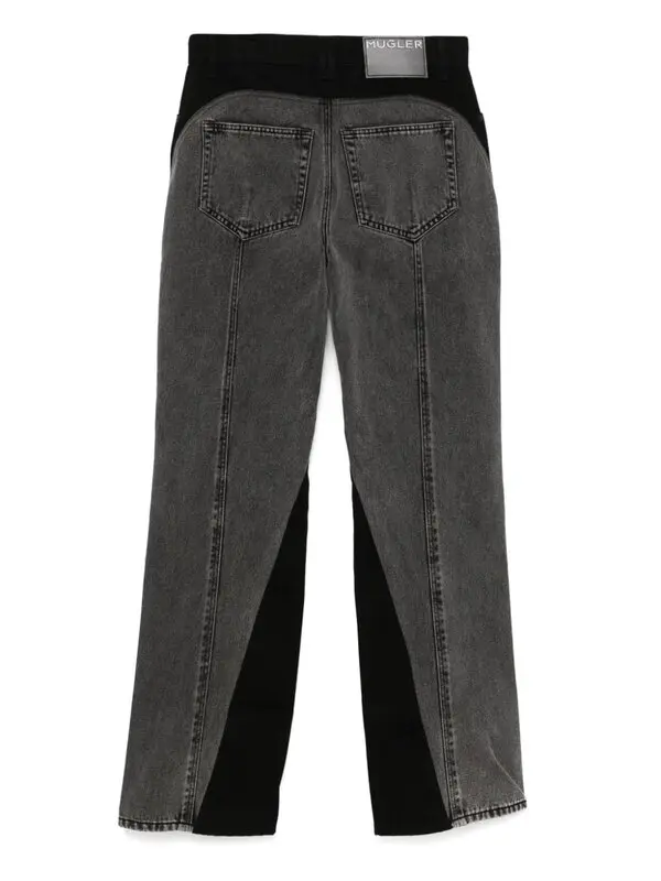 MUGLER Straight-leg Jeans - Black