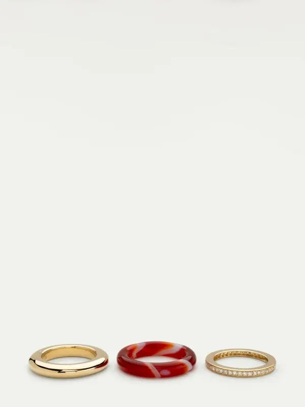 BY PARIAH Classic Stack Ring - Red