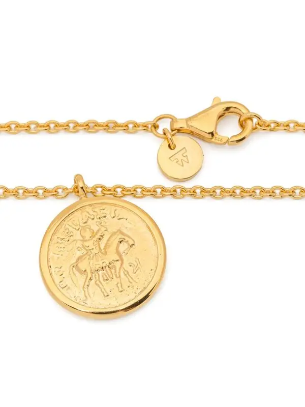 Tom Wood Coin Pendant Necklace - Gold