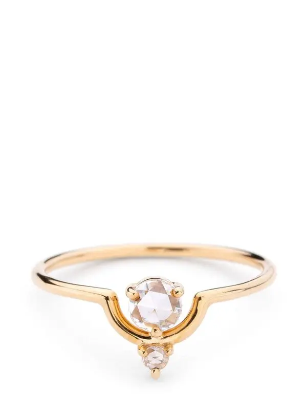WWAKE 14kt Yellow Diamond Ring - Gold