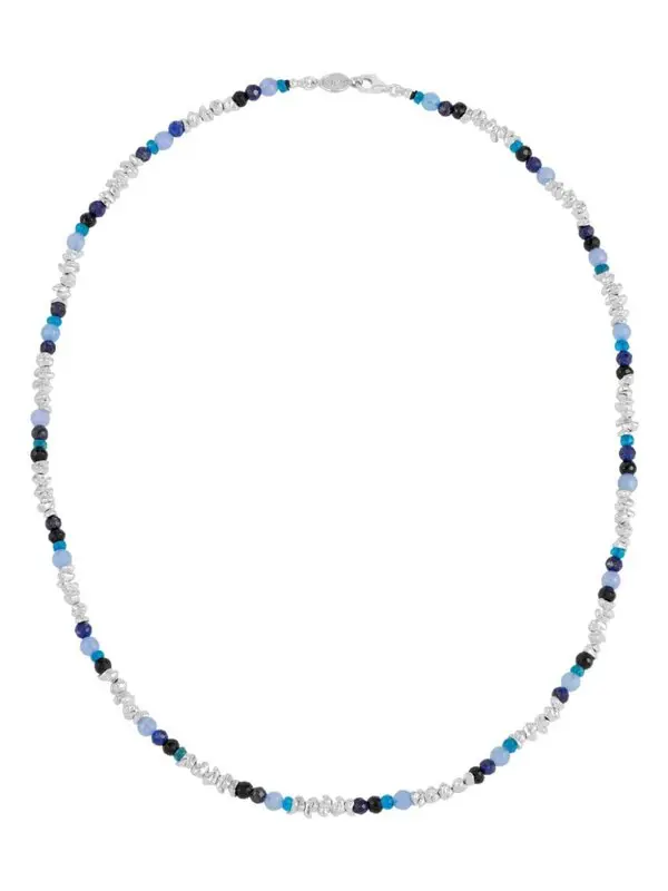 DOWER AND HALL Jadded Nugget Necklace - Blue