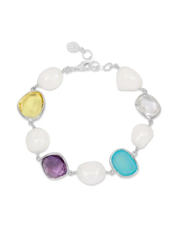 DOWER & HALL Candy Gemstone Bracelet - Silver