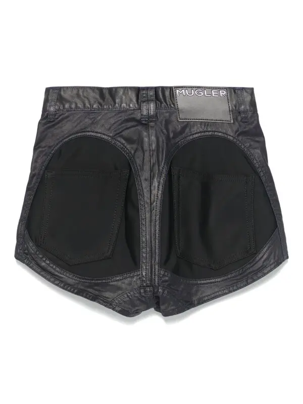 MUGLER Denim Shorts