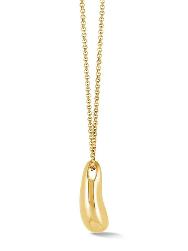 DOWER AND HALL Lucky Teardrop Necklace - Gold