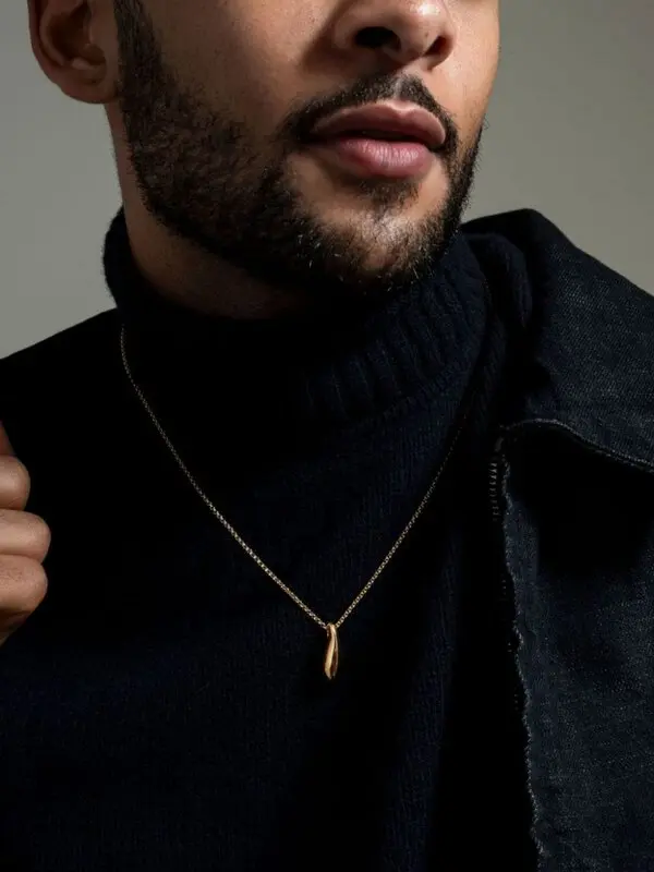 DOWER & HALL Lucky Teardrop Necklace