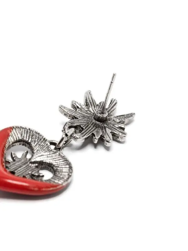 Ottolinger Dipped Flower Heart Earrings