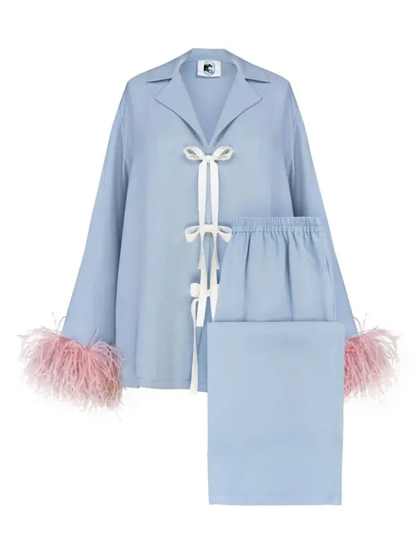 Sleeper The Bow Pyjama Set - Blue