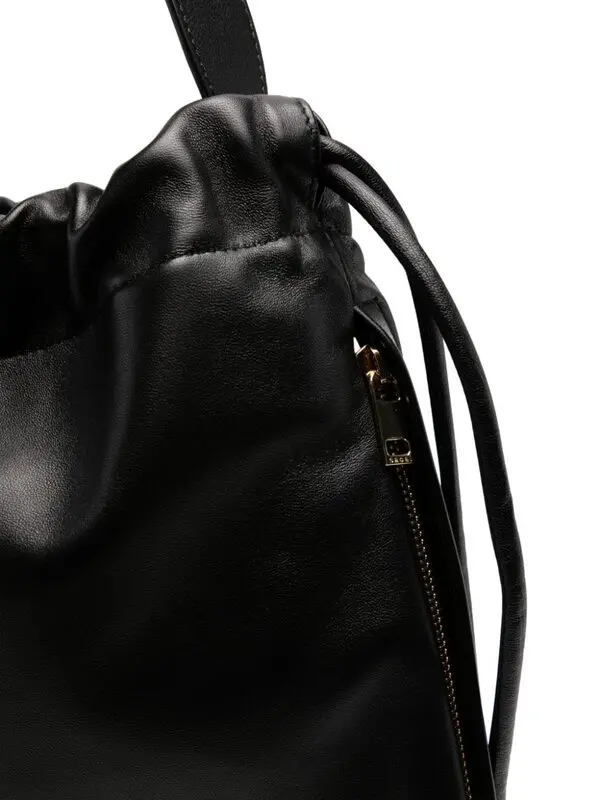 Sacai Corner Metal Drawstring Bag - Black | Editorialist