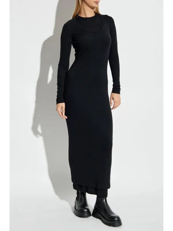 JIL SANDER Layered Wool Dress