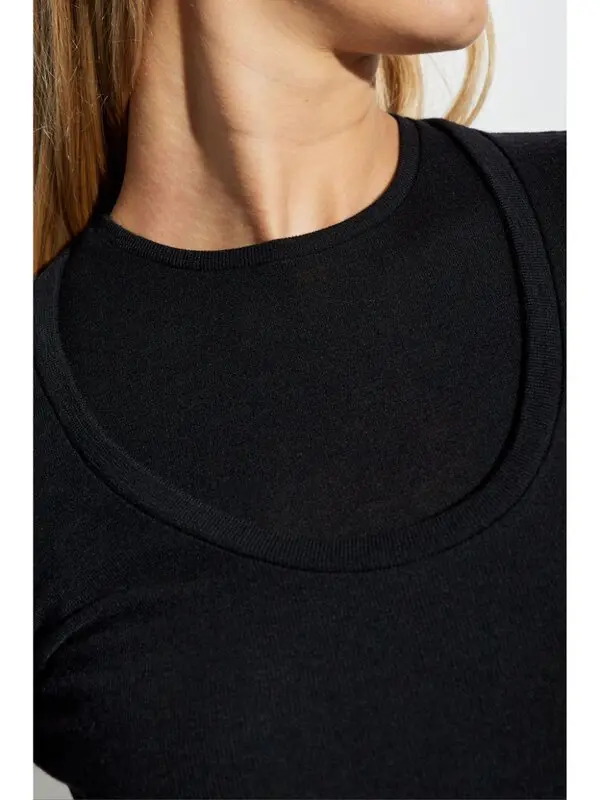 JIL SANDER Layered Wool Dress