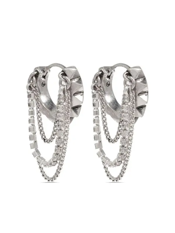 ALLSAINTS Trudy Hoop Earrings - Silver