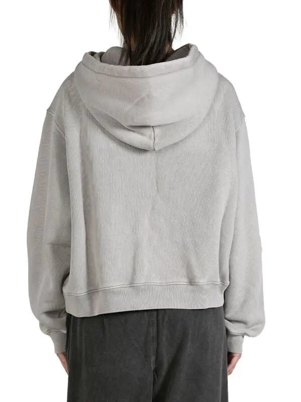 Alexander Wang Logo-embroidered Hoodie - Grey