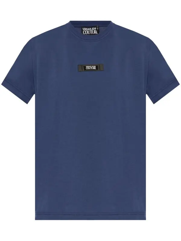 Versace Logo-patch T-shirt - Blue