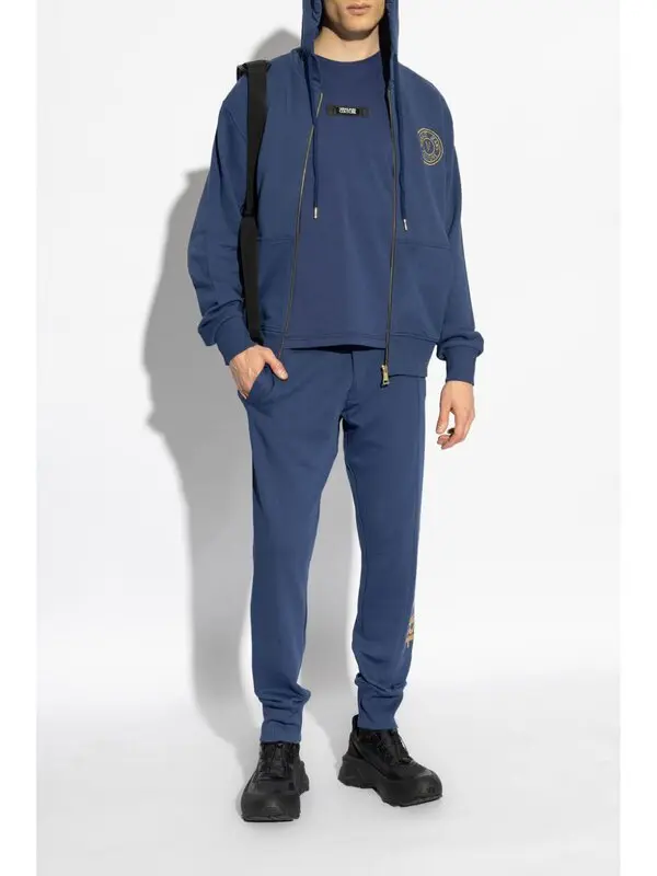 Versace Logo-patch T-shirt - Blue