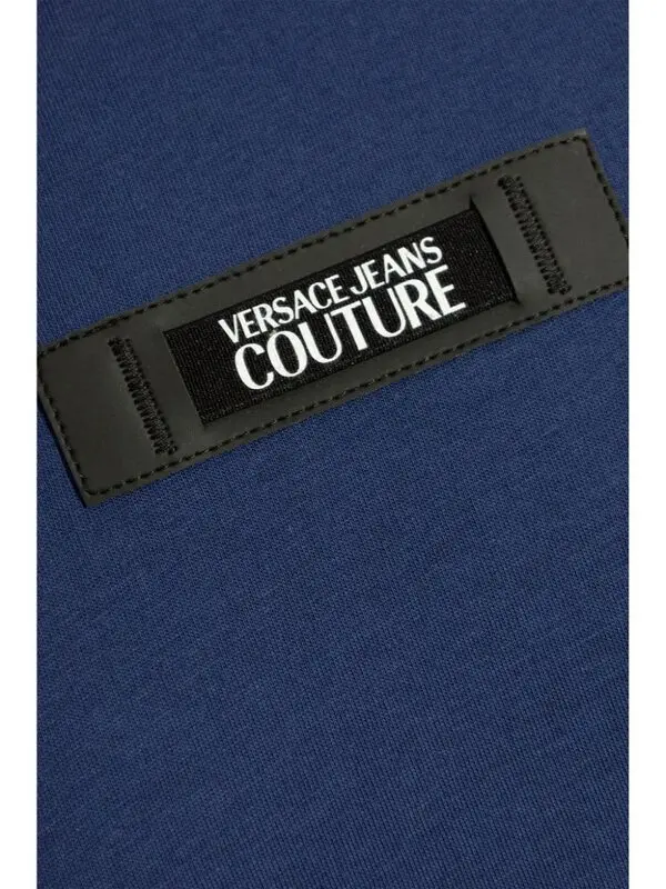 Versace Logo-patch T-shirt - Blue