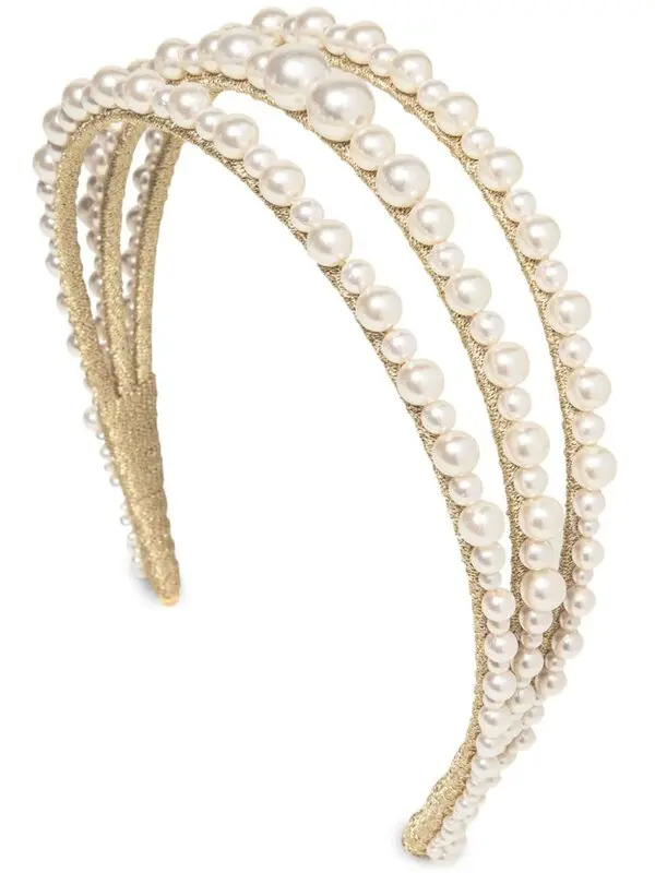 JENNIFER BEHR Fiorella Headband - Neutrals