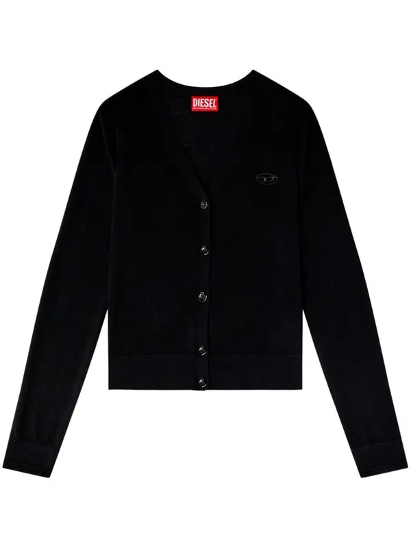 DIESEL® M-alima Knit Cardigan - Black