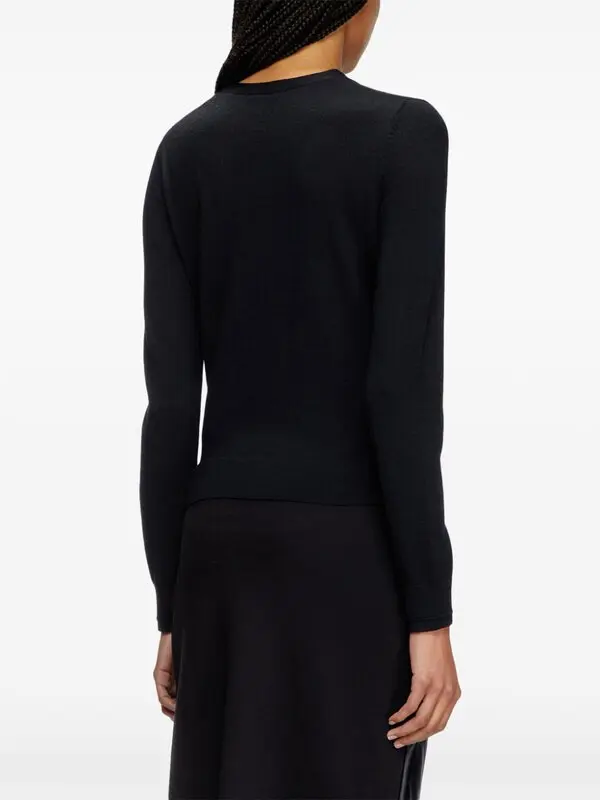 DIESEL® M-alima Knit Cardigan - Black
