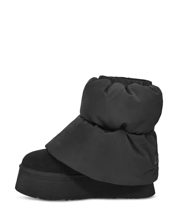UGG Dipper Puffer Plushwarmer Boots - Black/black