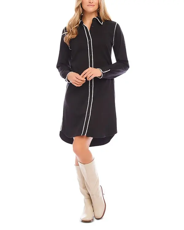 Karen Kane Edge Stitch Shirt Dress