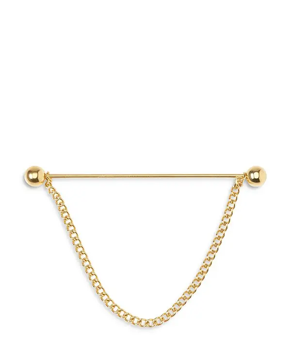 CUFFLINKS, INC. Stainless Steel Chain Collar Bar - Gold