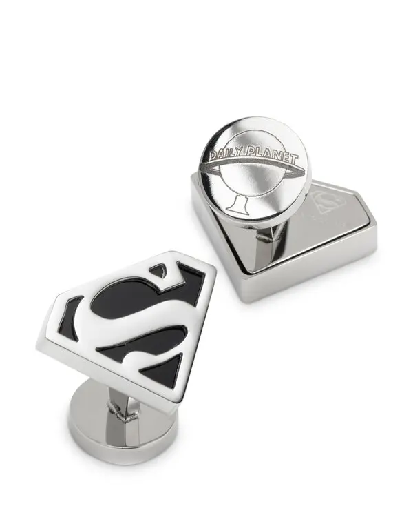 CUFFLINKS, INC. Superman Black Onyx Stainless Steel