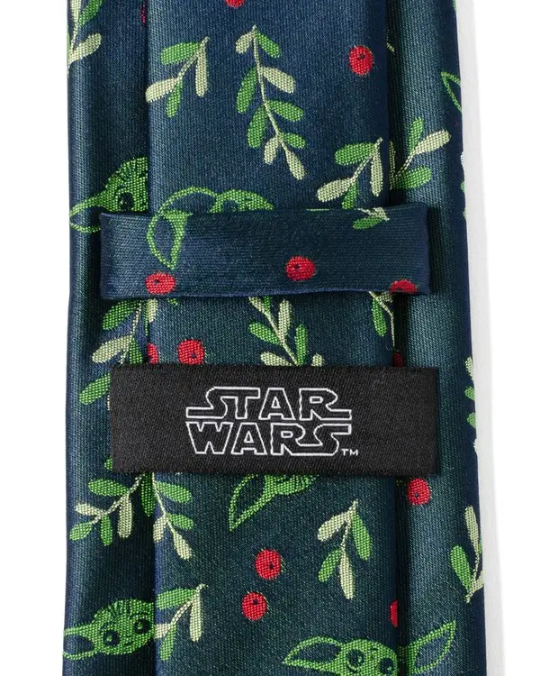 CUFFLINKS, INC. Grogu Holiday Neck Tie - Green