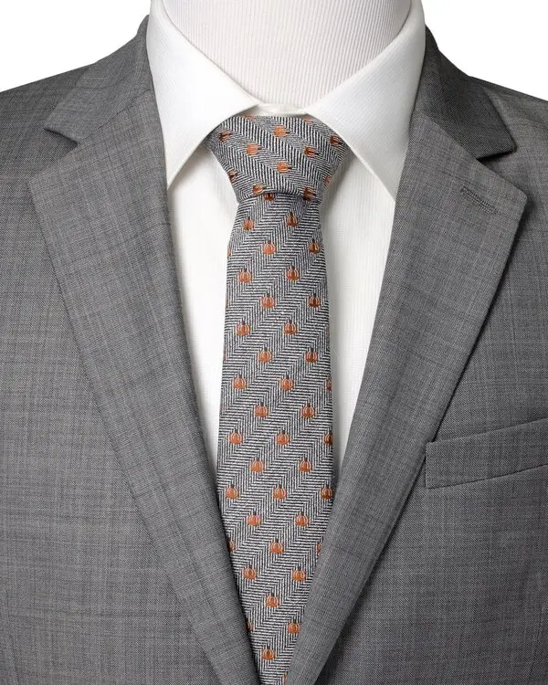 CUFFLINKS, INC. Pumpkin Herringbone Neck Tie