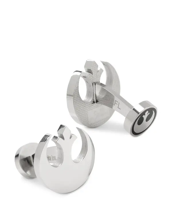 Cufflinks, Shiny Rebel Stainless Steel Silver Editorialist