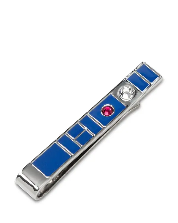 CUFFLINKS, INC. R2d2 Sliding Stone Tie Bar - Silver