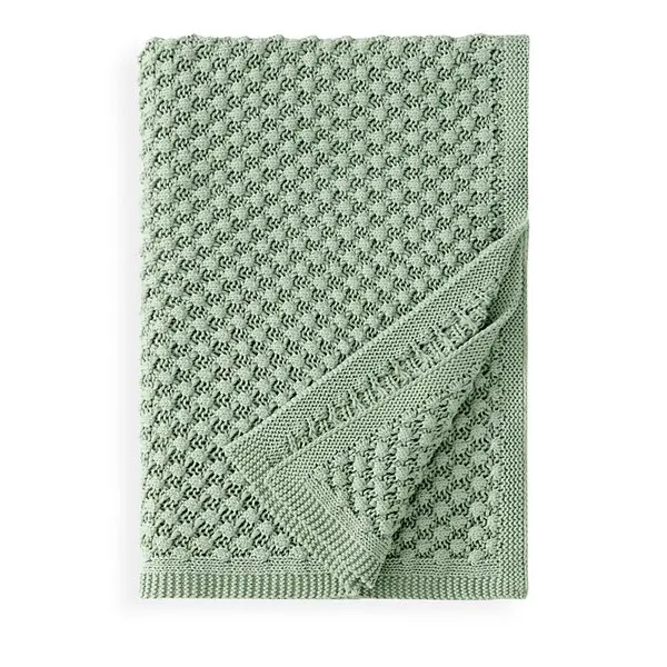 PERI HOME Crochet Knit Throw - Sage