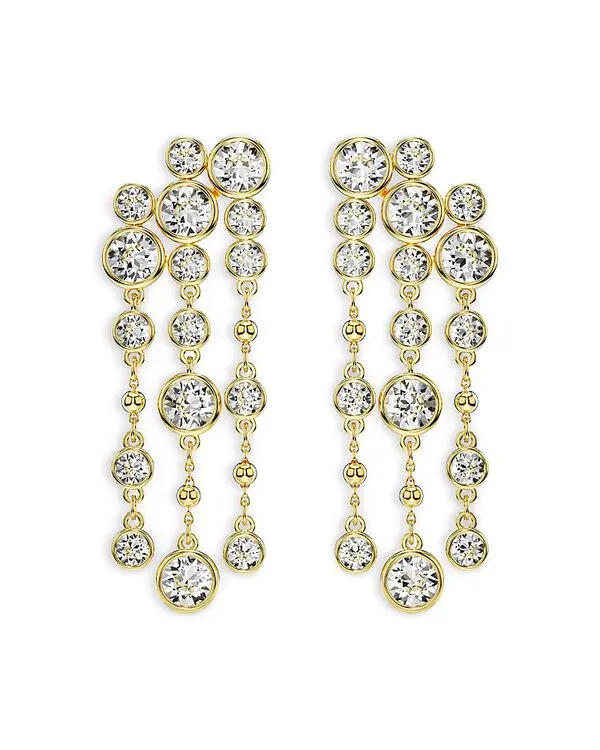 SWAROVSKI Imber Round Cut Drop Earrings - Gold