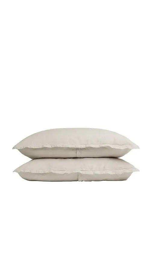 PARACHUTE Linen Sham Set In . Also - Beige