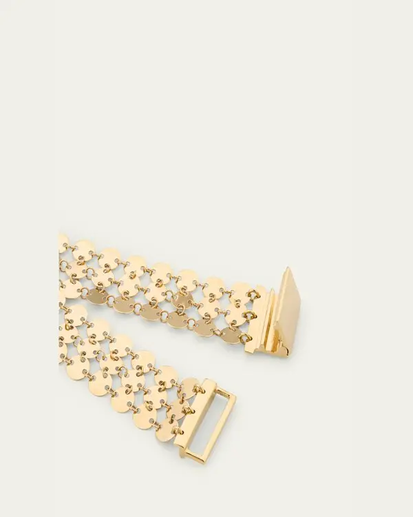 Lana Jewelry 14k Yellow Chainmail 3-row Bracelet