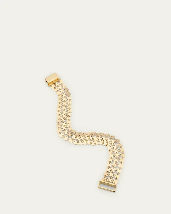Lana Jewelry 14k Yellow Chainmail 3-row Bracelet