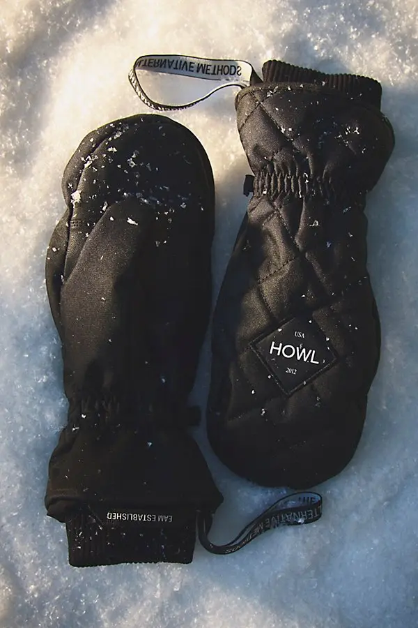 HOWL SUPPLY Down Mittens - Black