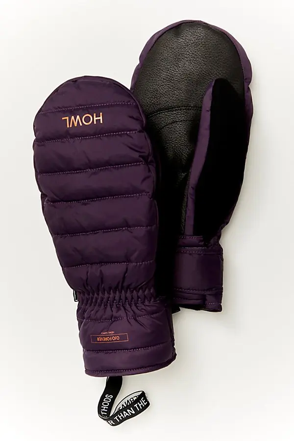 HOWL SUPPLY Down Mittens - Eggplant
