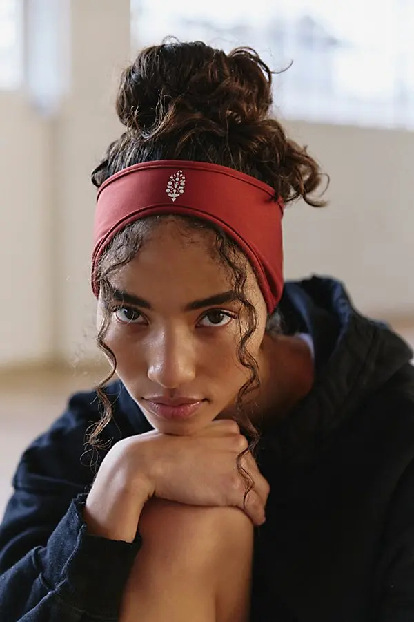 FP Movement by Free People Purple and Black Headbands Free People Long Distance Soft Headband In Red - 59% Off  main image 4
